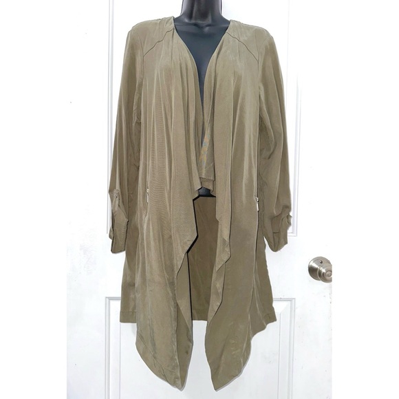 Lila Rose | Tops | Lila Rose Asymmetrical Waterfall Duster Jacket In ...